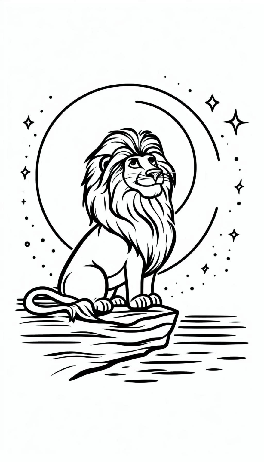 Lion Coloring Pages For Kids - KDCColoring.com