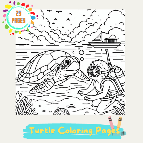 23 Sea Turtle Coloring Pages For Kids | Free PDF Printables