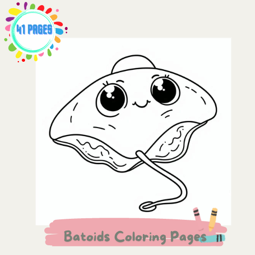 41 Batoids Coloring Pages For Kids - Free PDF Printables