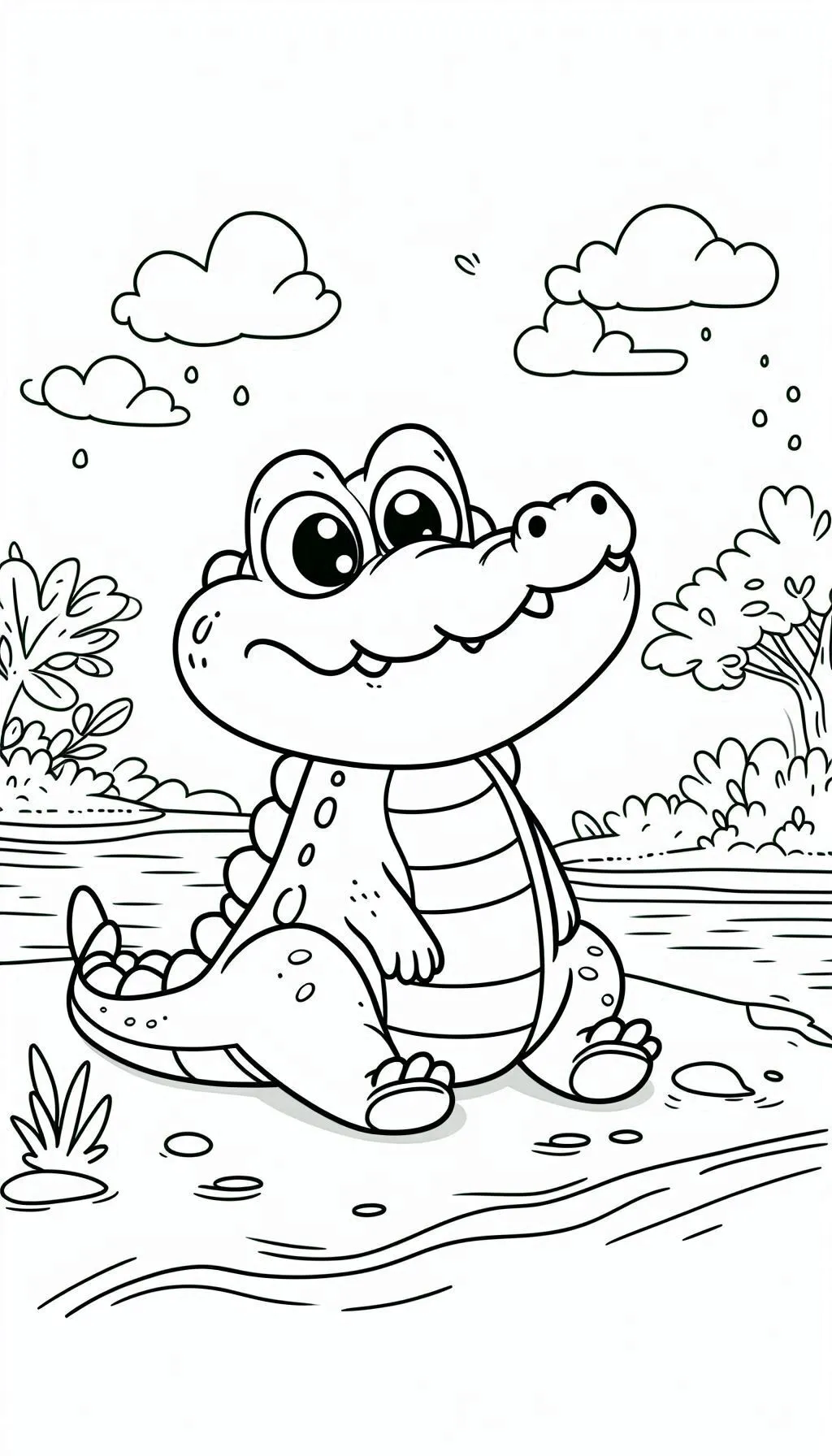 26 Crocodile Coloring Pages For Kids: Free PDF Printables